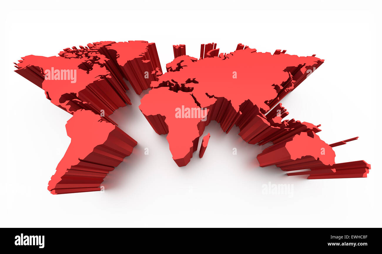Flat World Map Stock Photos & Flat World Map Stock Images - Alamy