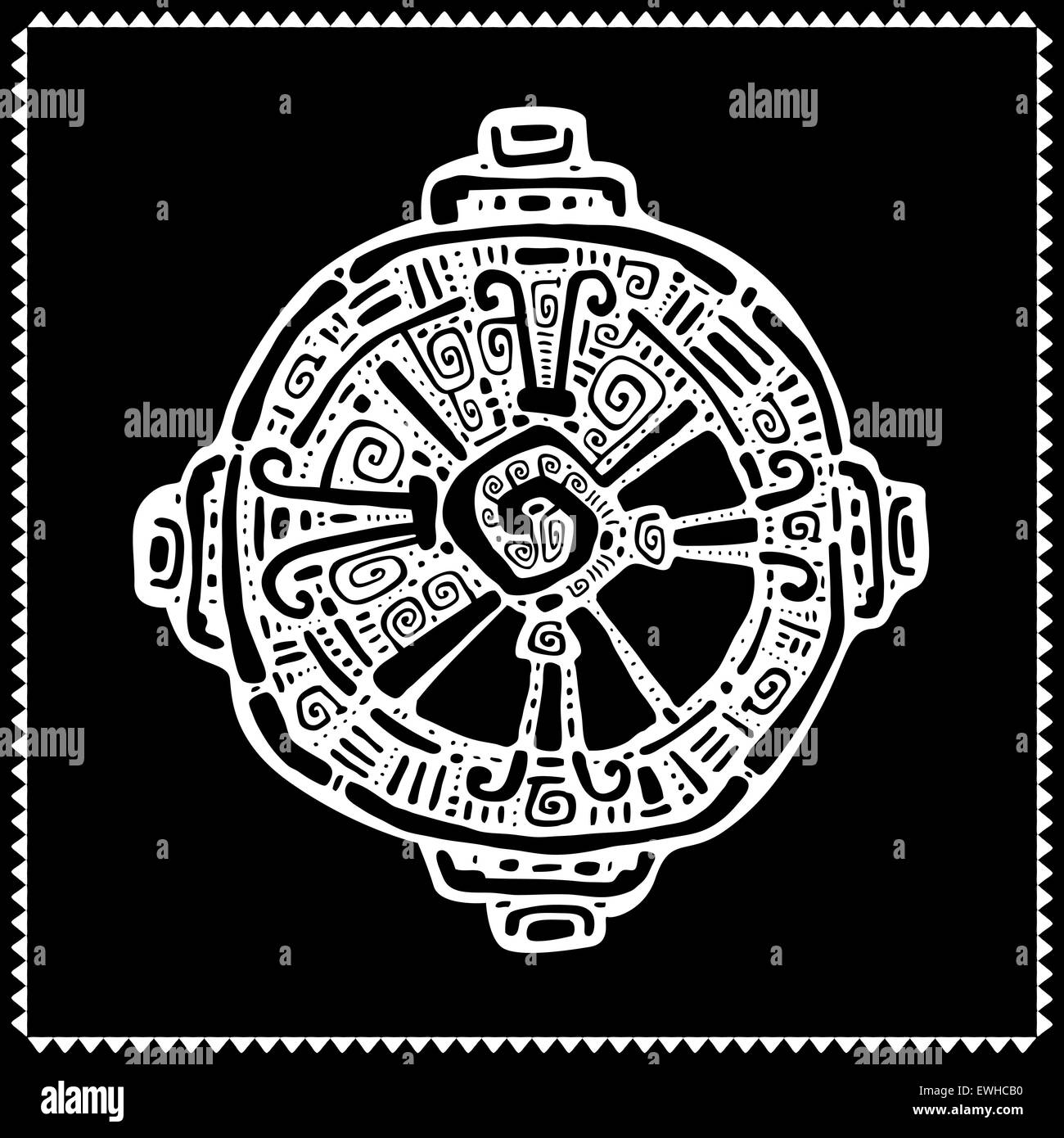 Hunab Ku. Mayan symbol. Vector illustration Stock Vector Image & Art ...