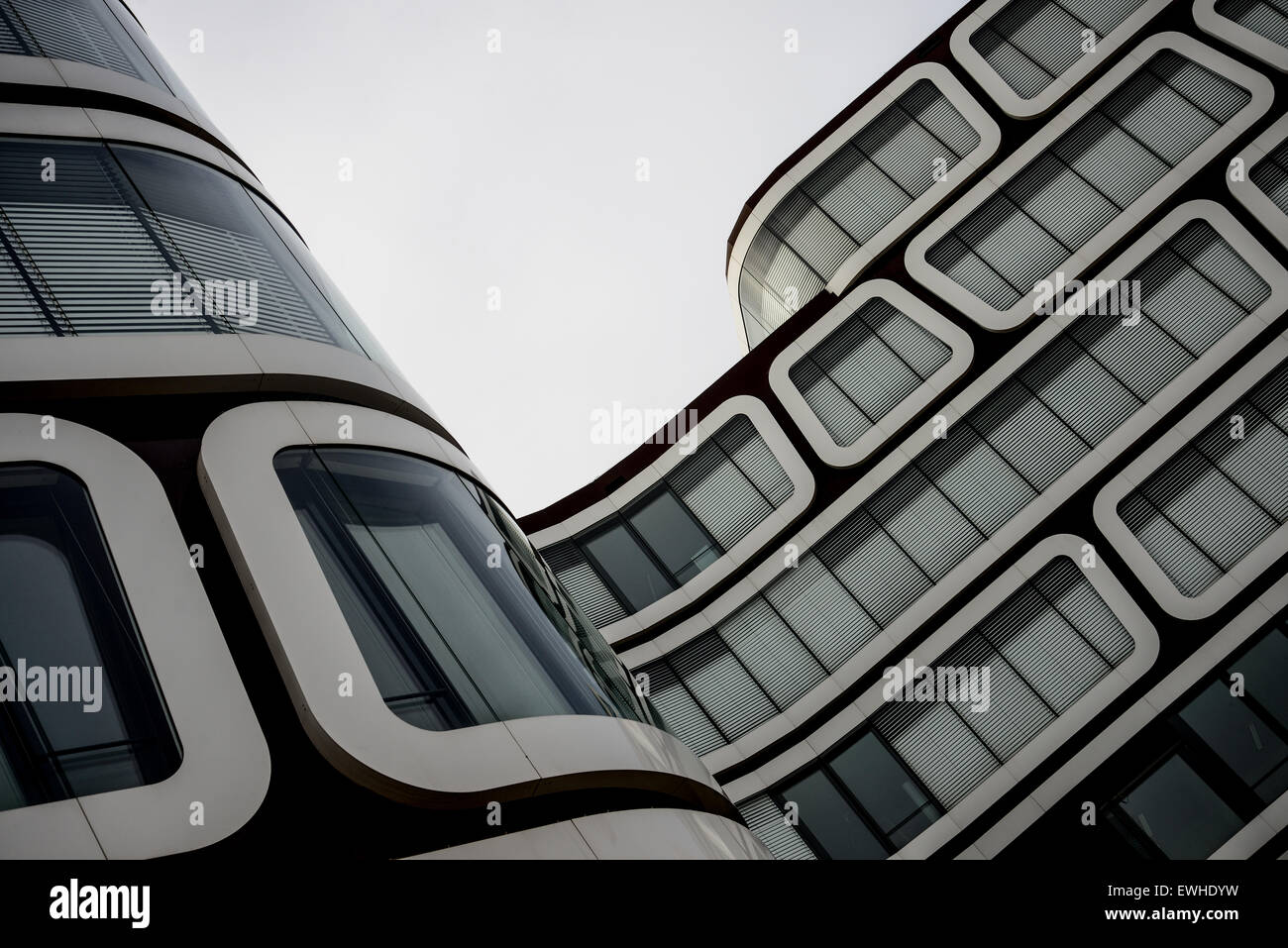 Architecture and Design of a Building captured as Waves Stock Photo - Alamy