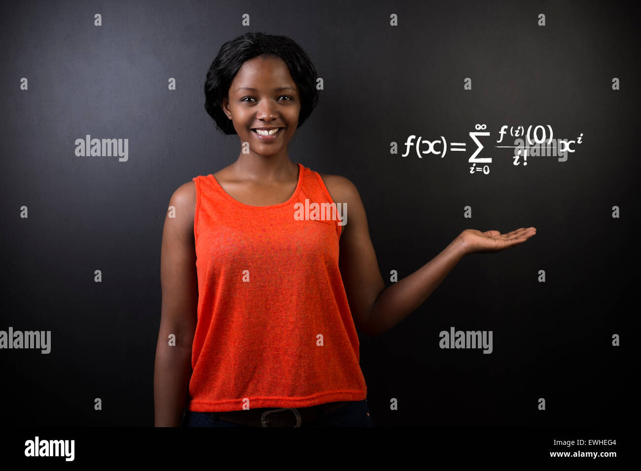 Learn Math or Maths South African or African American woman teacher or ...