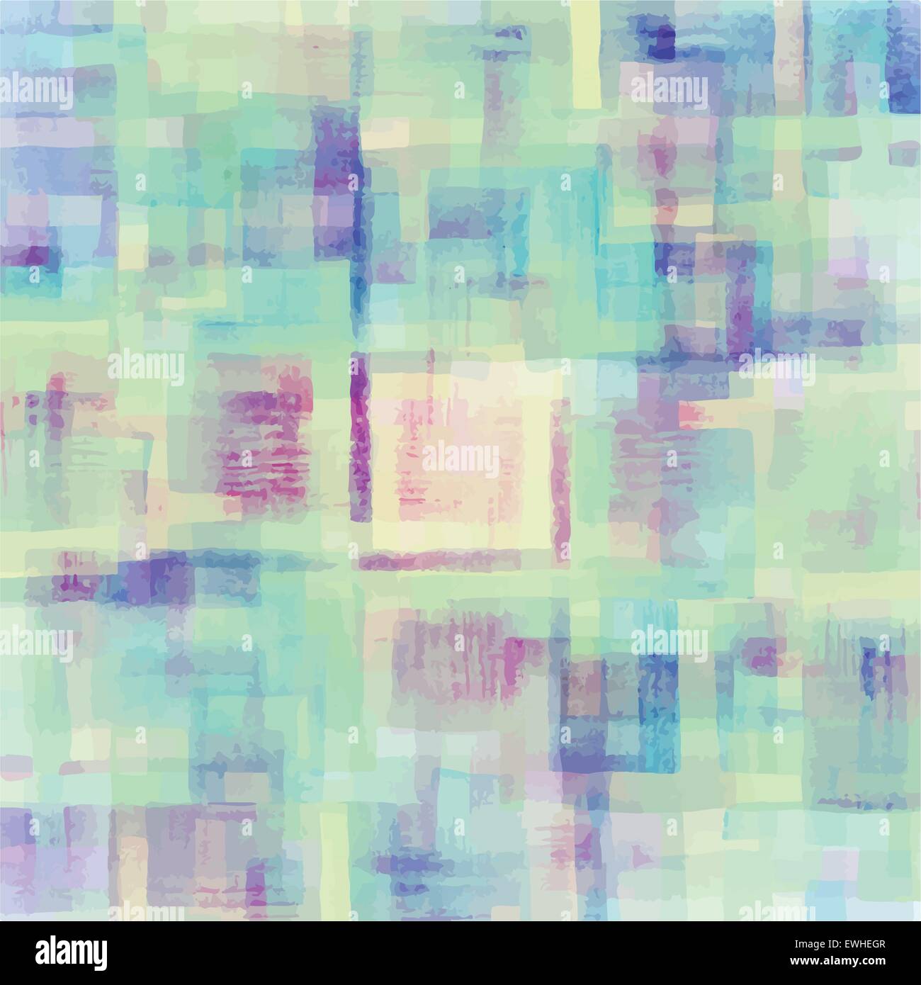 Pattern of colorful abstract watercolor geometric shapes. Vector ...