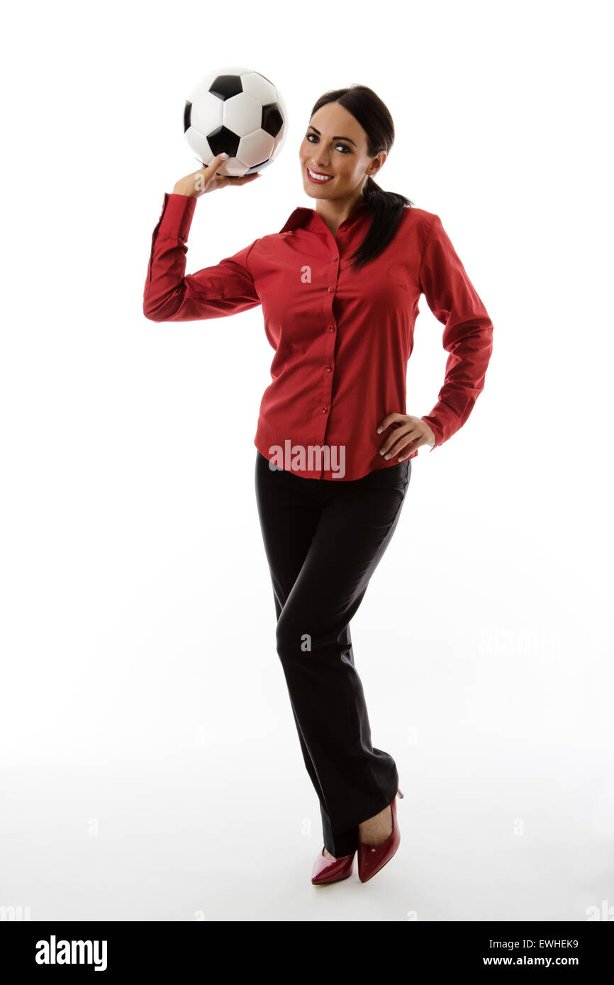 Lady football manager hi-res stock photography and images - Alamy