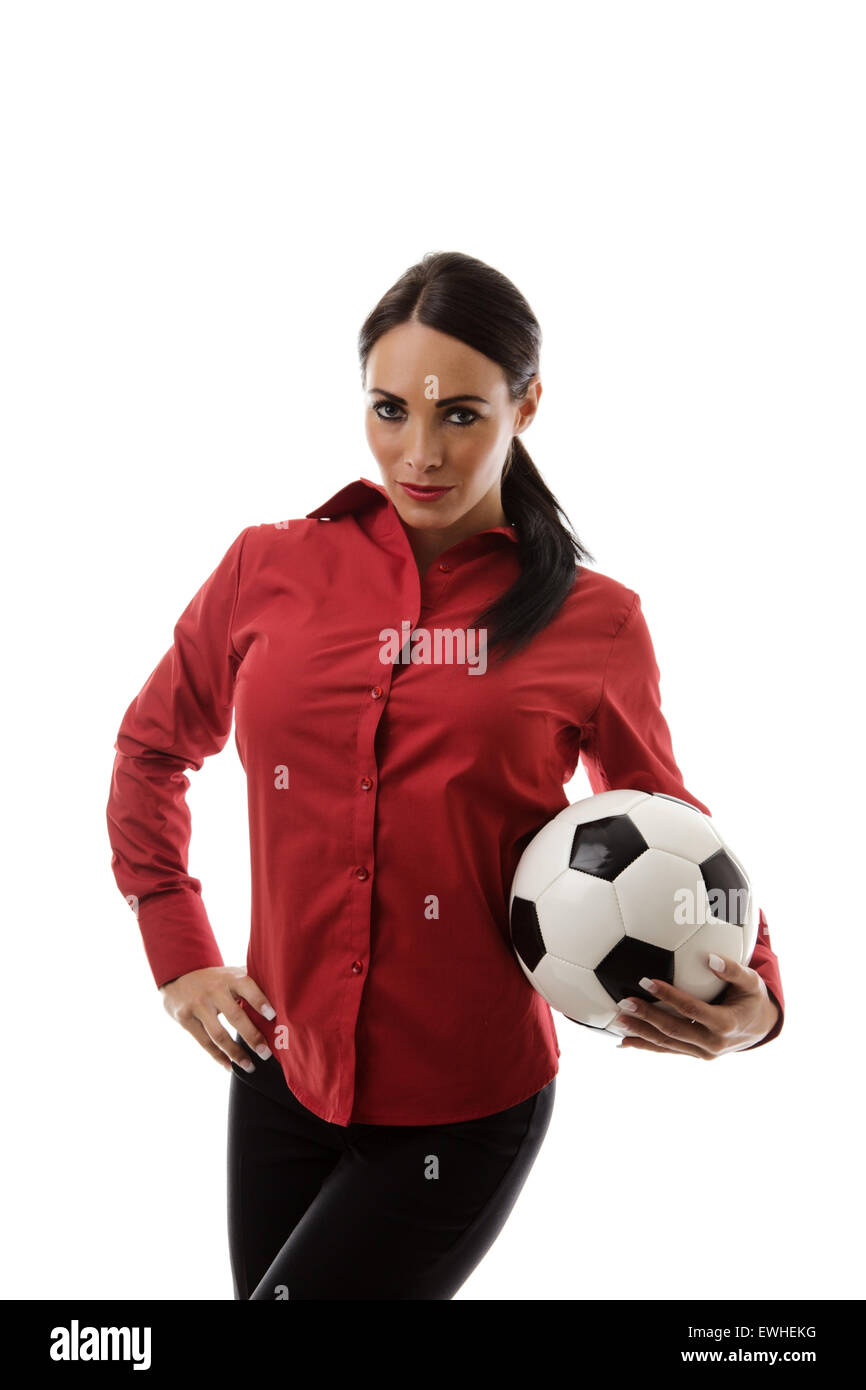 Lady football manager hi-res stock photography and images - Alamy