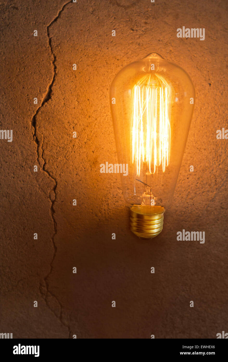 Decorative antique edison style filament light bulb Stock Photo - Alamy