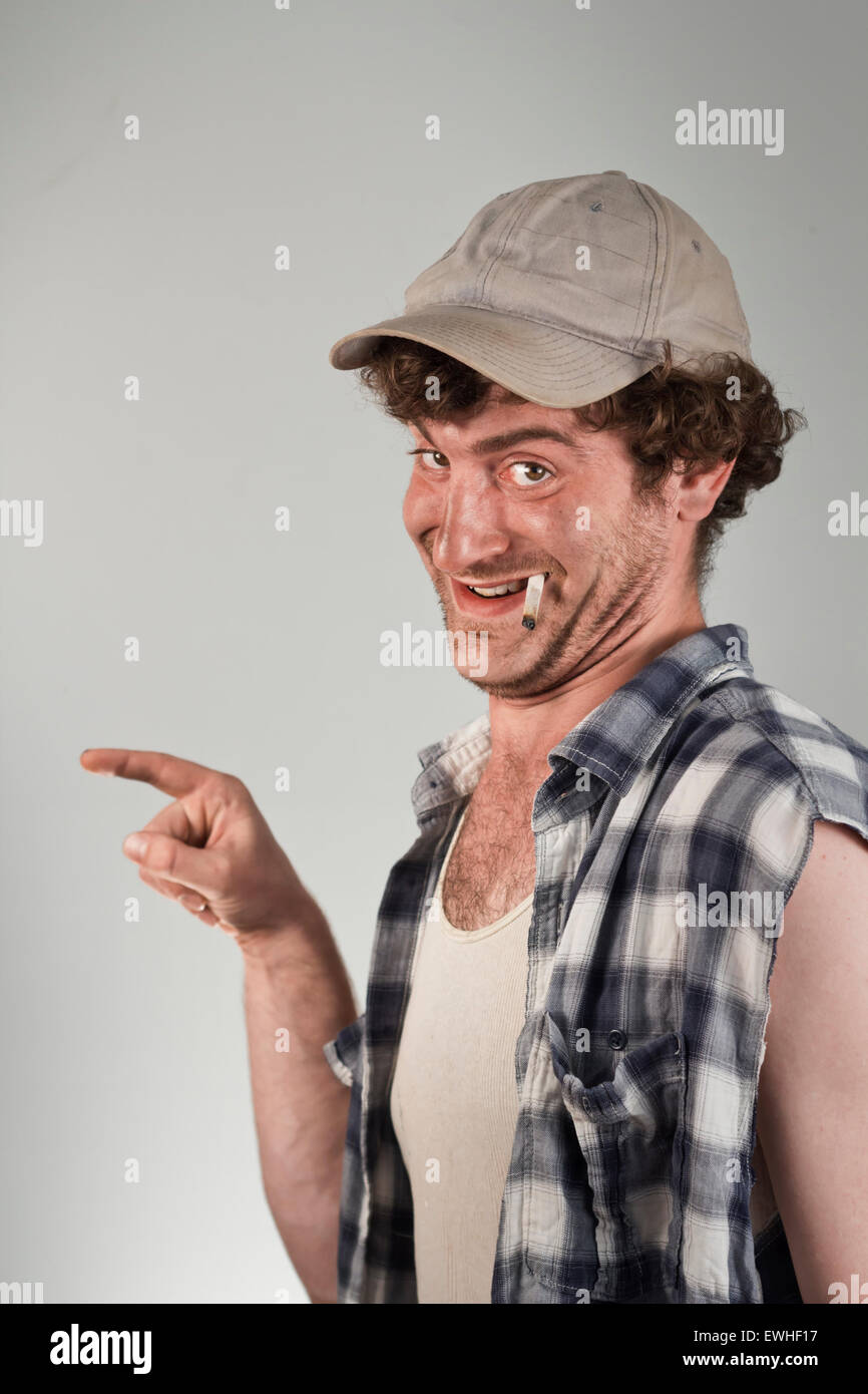 Boy point himself hi-res stock photography and images - Alamy