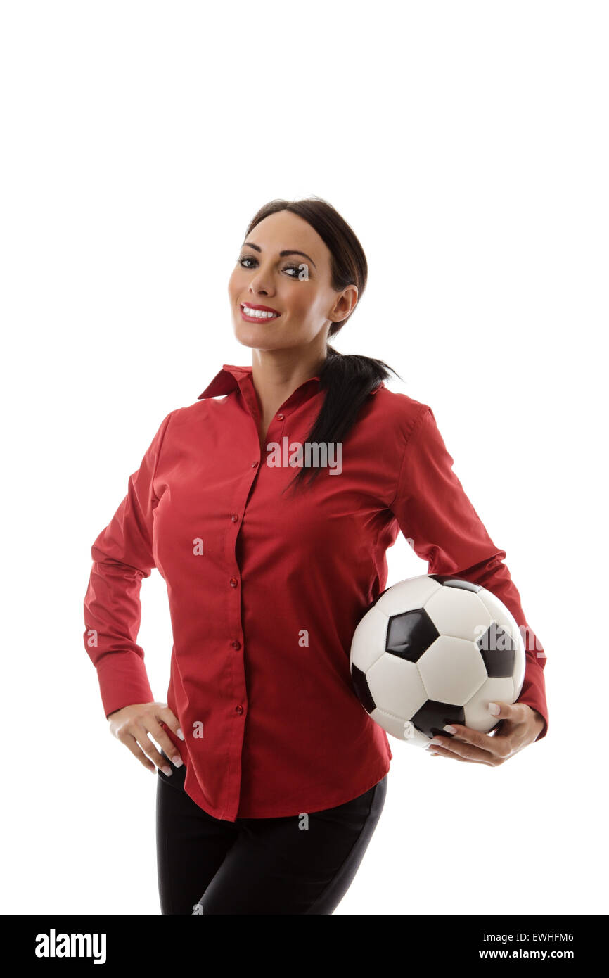 Lady football manager hi-res stock photography and images - Alamy