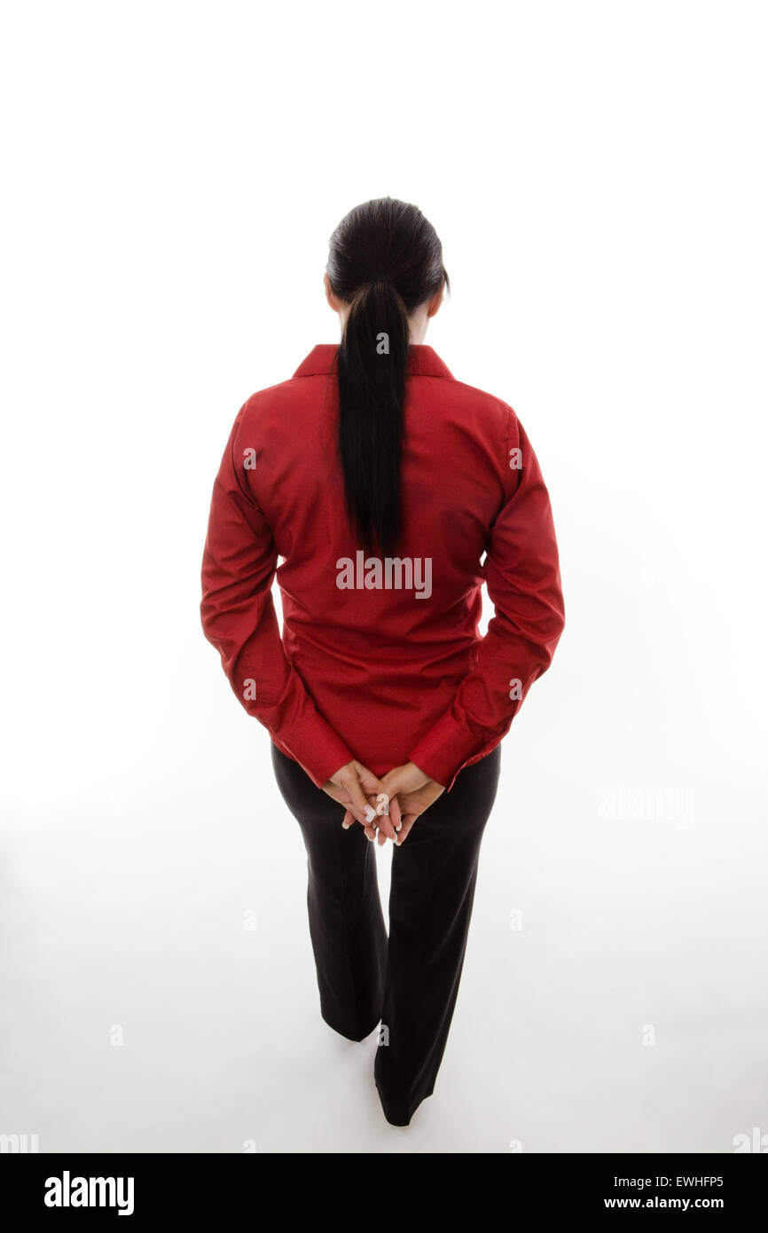 looking down at a standing woman from behind Stock Photo - Alamy