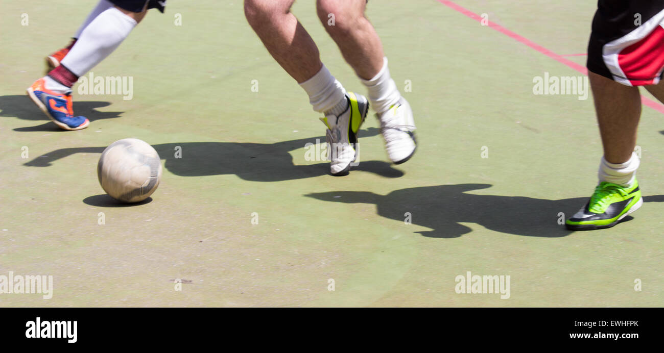 boys playing football in a local tournament Stock Photo - Alamy