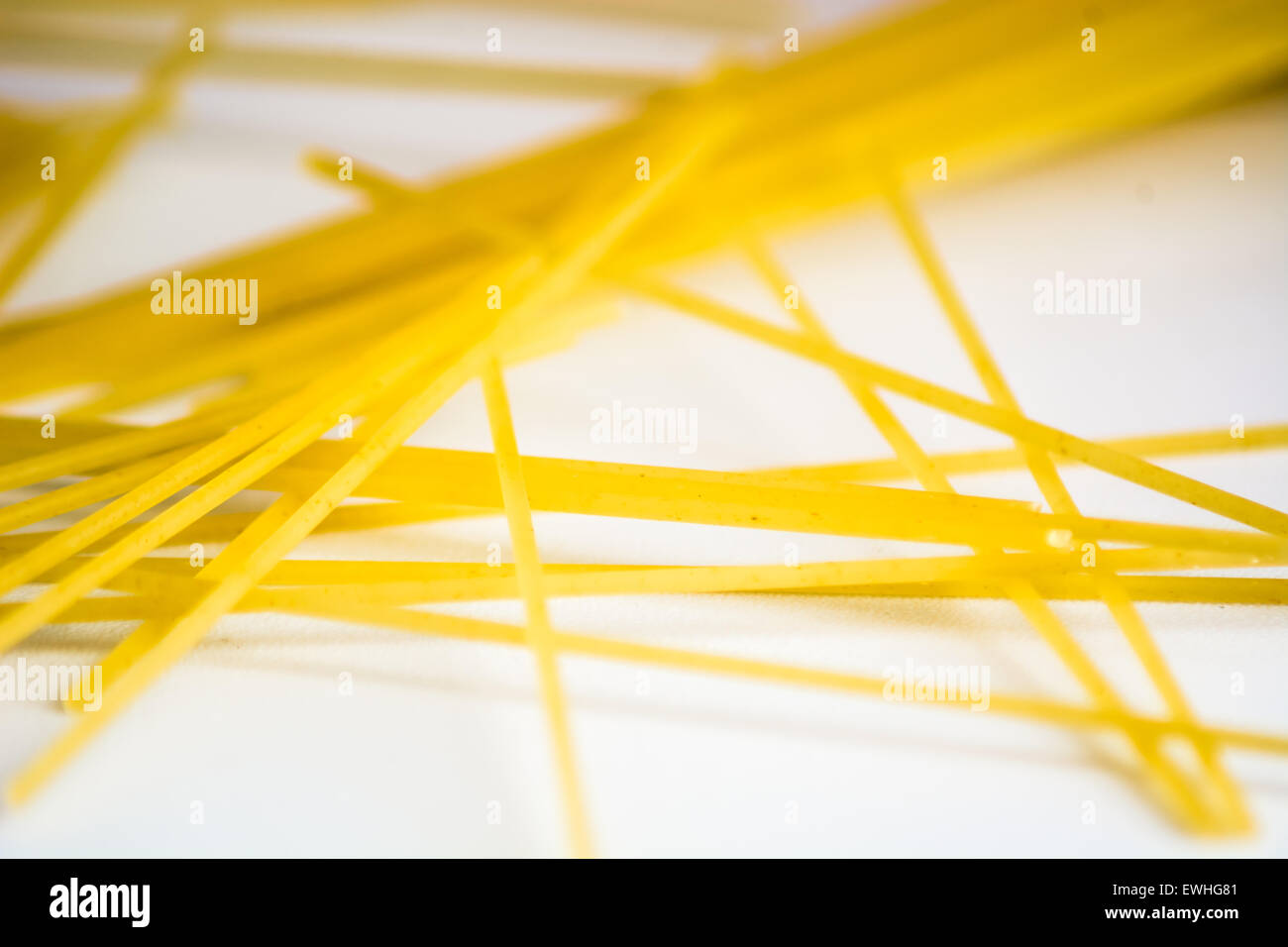 a bunch of italian spaghetti ready to be cooked Stock Photo - Alamy