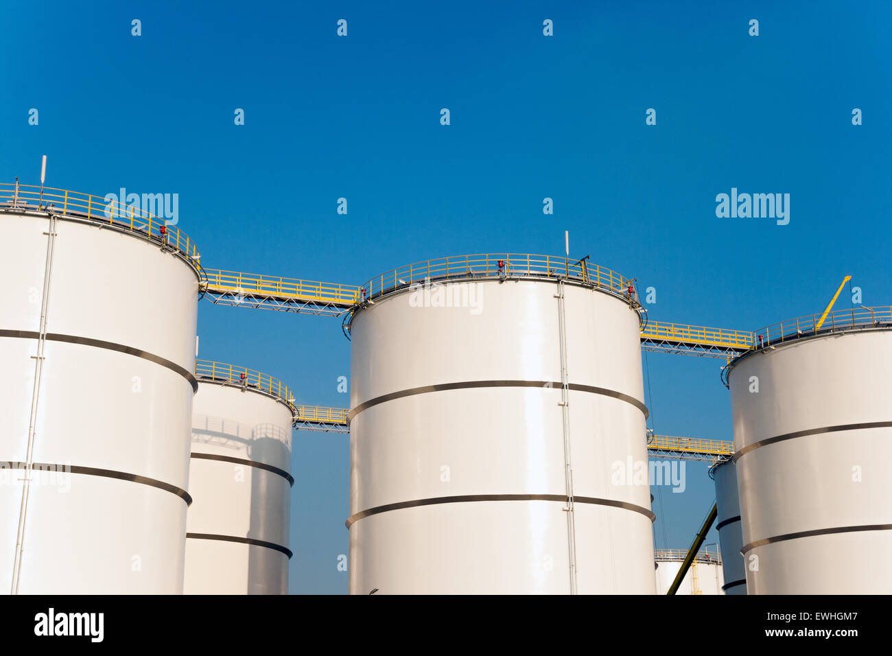 Oil storage tanks with stairs hi-res stock photography and images - Alamy