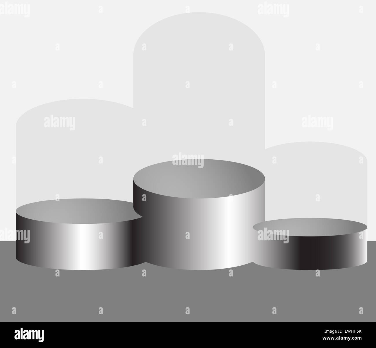 Pedestal podium. Stage and winner, platform and place, vector graphic ...