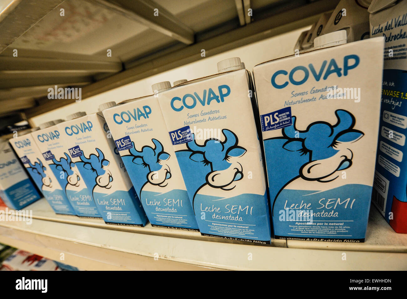 Covap milk pack Stock Photo - Alamy