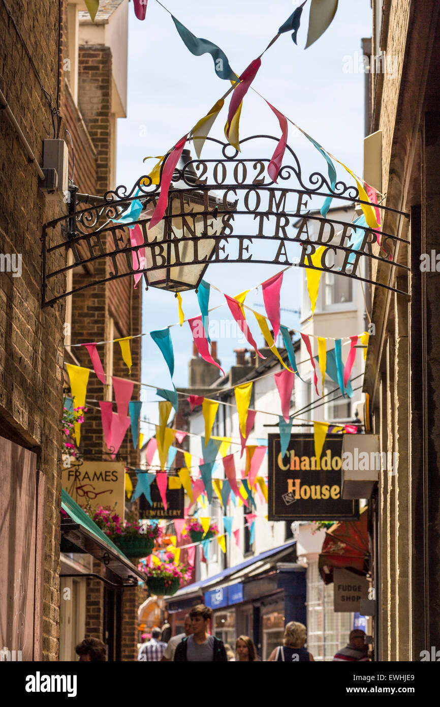The Lanes Traders Jubilee Arch, The Lanes, Brighton, East Sussex, UK ...