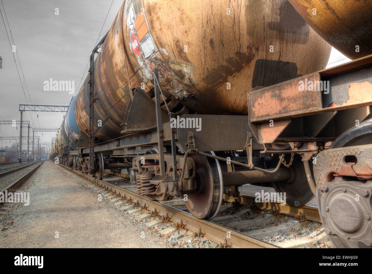 Oil train tank hi-res stock photography and images - Alamy