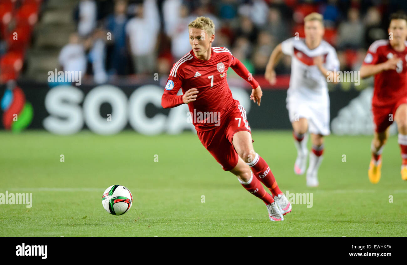 Prague, Czech Republic. 20th June, 2015. Denmark's Viktor Fischer ...
