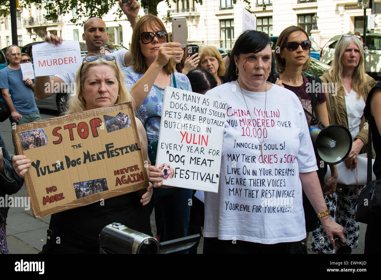 Protesting against eating meat hi-res stock photography and images - Alamy
