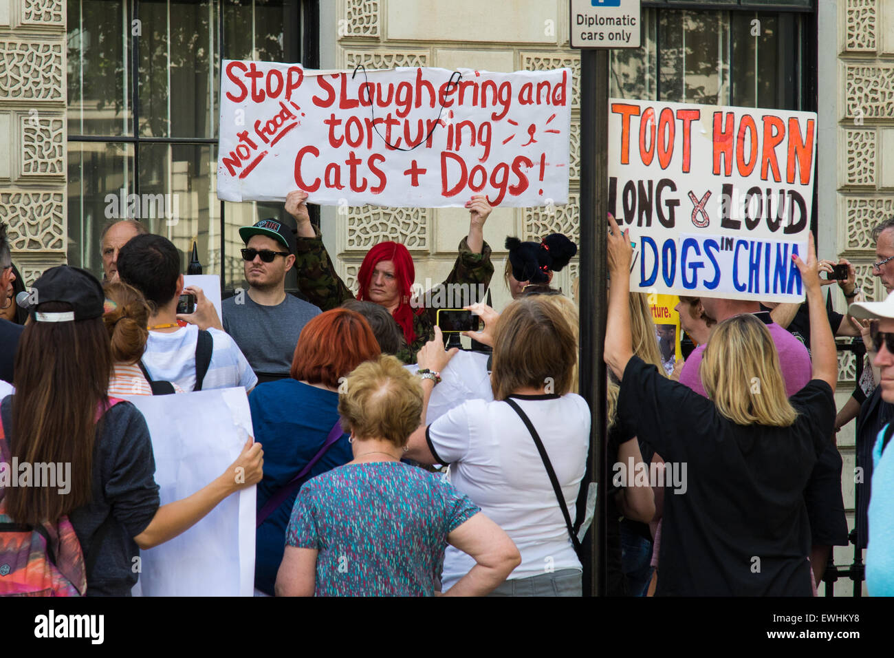 Protesting against eating meat hi-res stock photography and images - Alamy