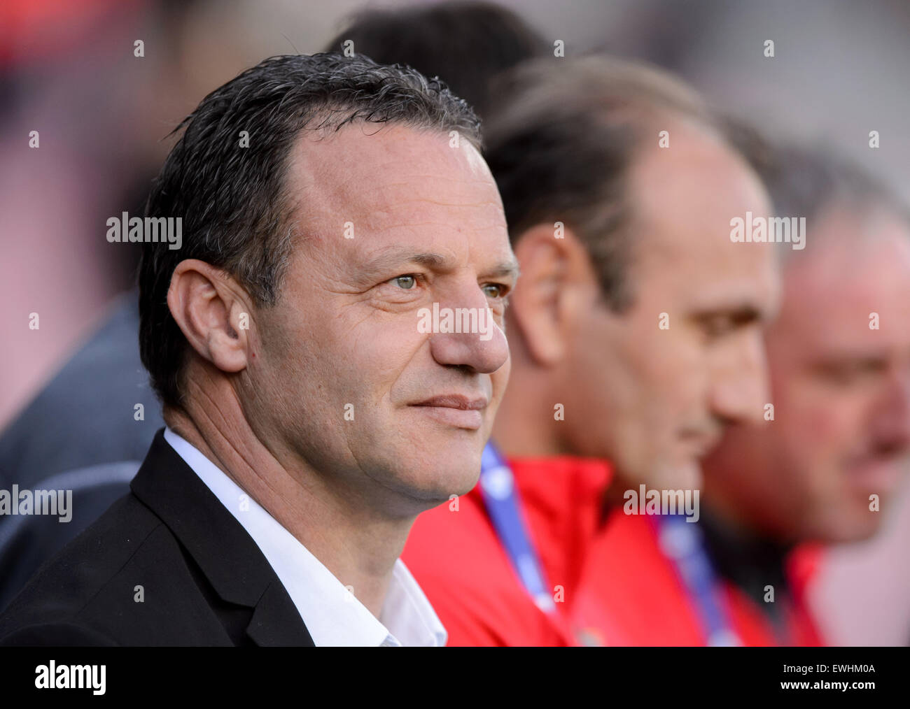 Prague, Czech Republic. 20th June, 2015. Serbia's coach Mladen Dodic ...