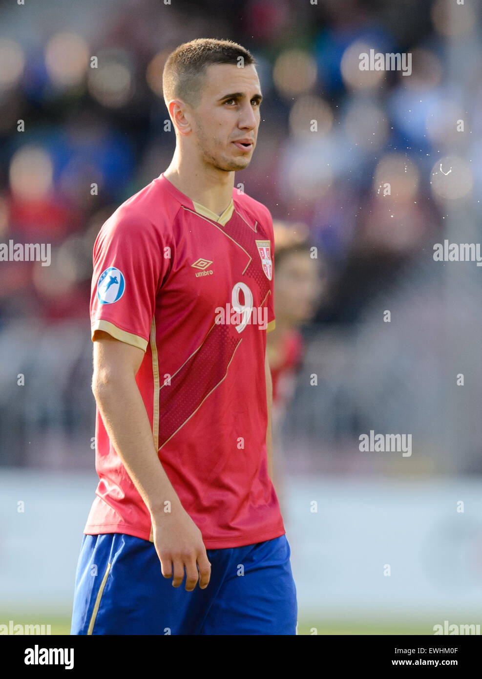 Prague, Czech Republic. 20th June, 2015. Serbia's Aleksandar Pesic ...