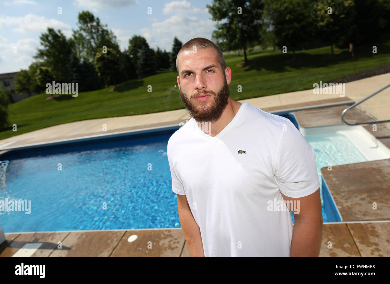 June 13, 2015: Indianapolis Colts Outside Linebacker Bjoern Werner at ...