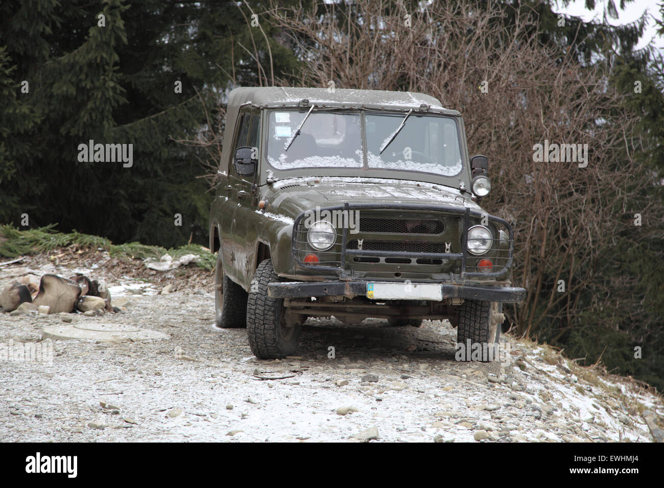 Ukrainian SUV in the Carpathians Stock Photo - Alamy