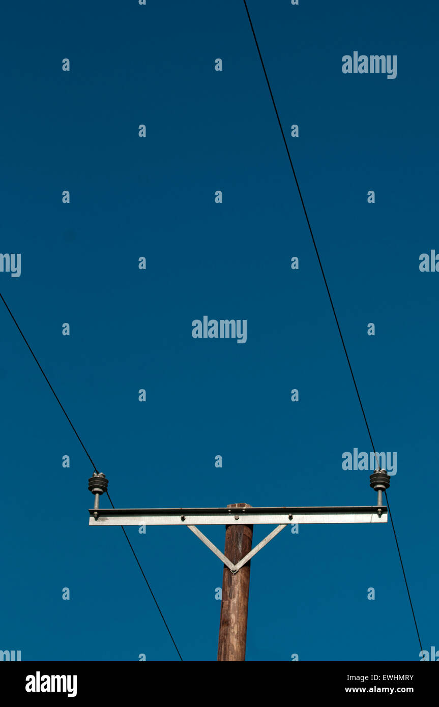 Top of a power line Stock Photo - Alamy
