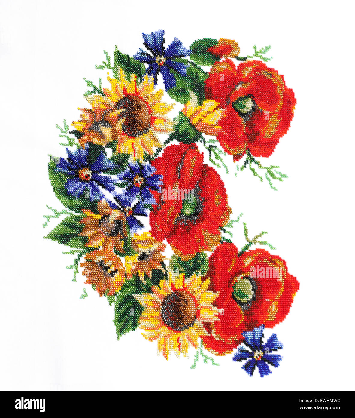 Embroidery flower not people Cut Out Stock Images & Pictures - Alamy