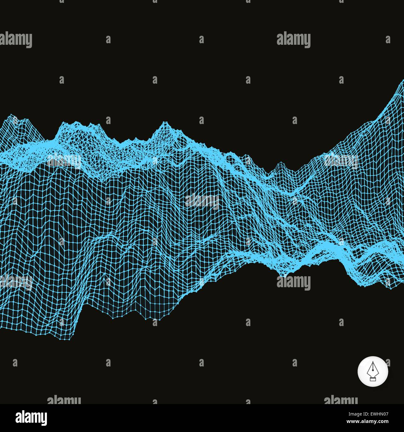 Network abstract background. 3d technology vector illustration Stock ...