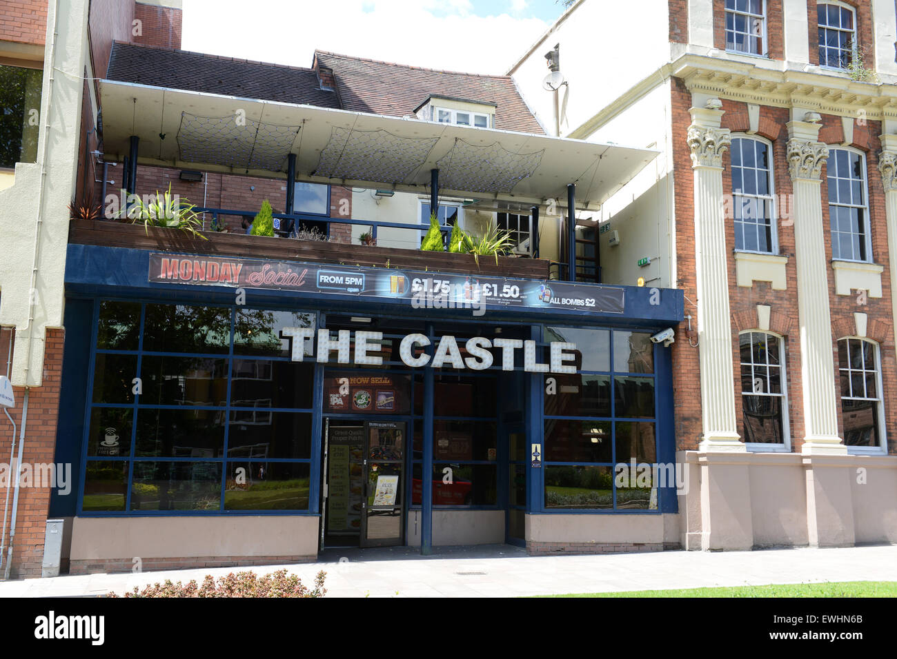 The Castle bar pub in Coventry UK Stock Photo - Alamy