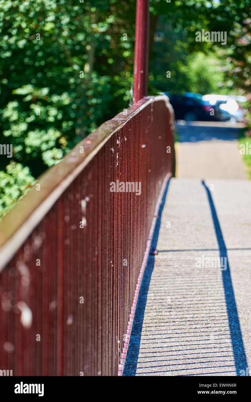 Handrail metal on a bridge Stock Photo - Alamy