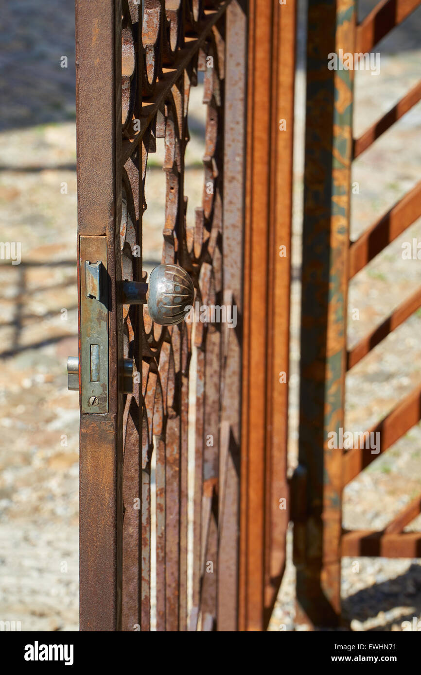 Old Blacksmith iron door Stock Photo - Alamy