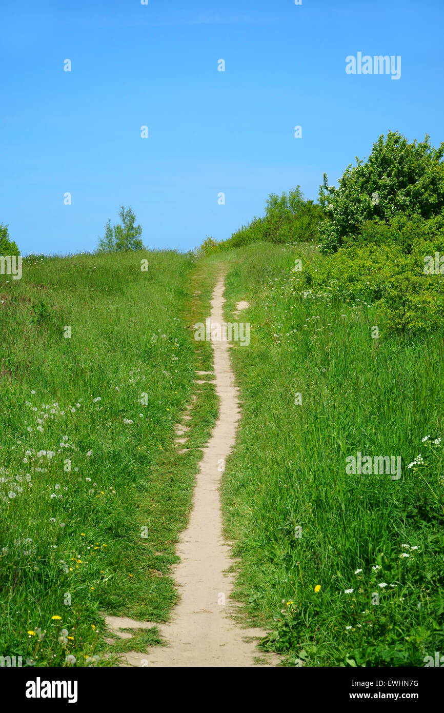 Blue distance path way hi-res stock photography and images - Alamy