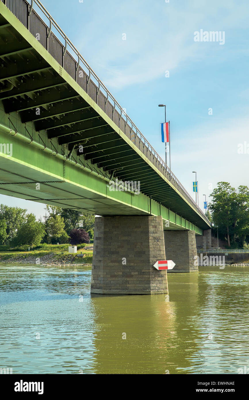 Bridge over the Rhine between Germany and France Stock Photo - Alamy