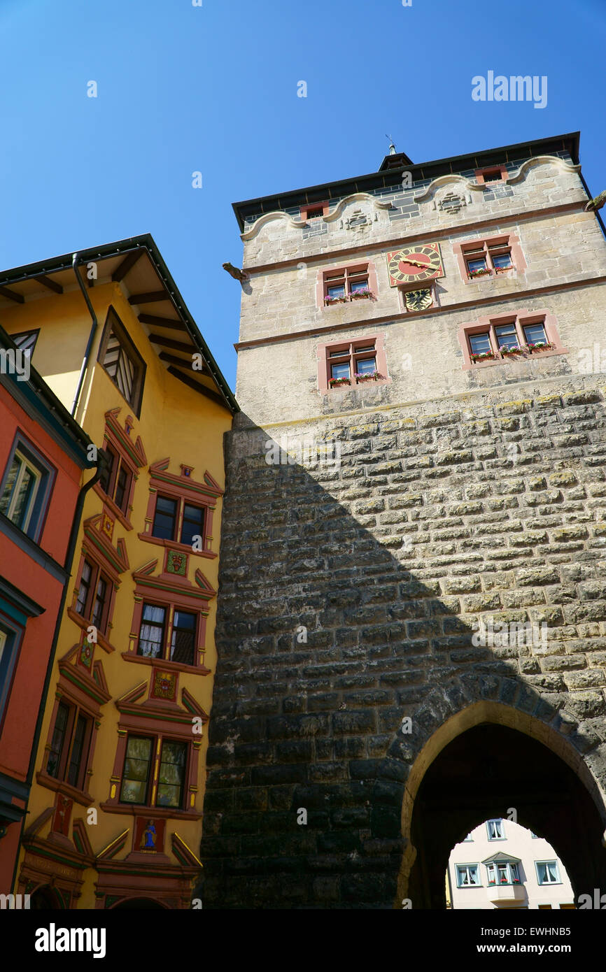 Black Gate in the old medieval historic city of Rottweil - Baden ...