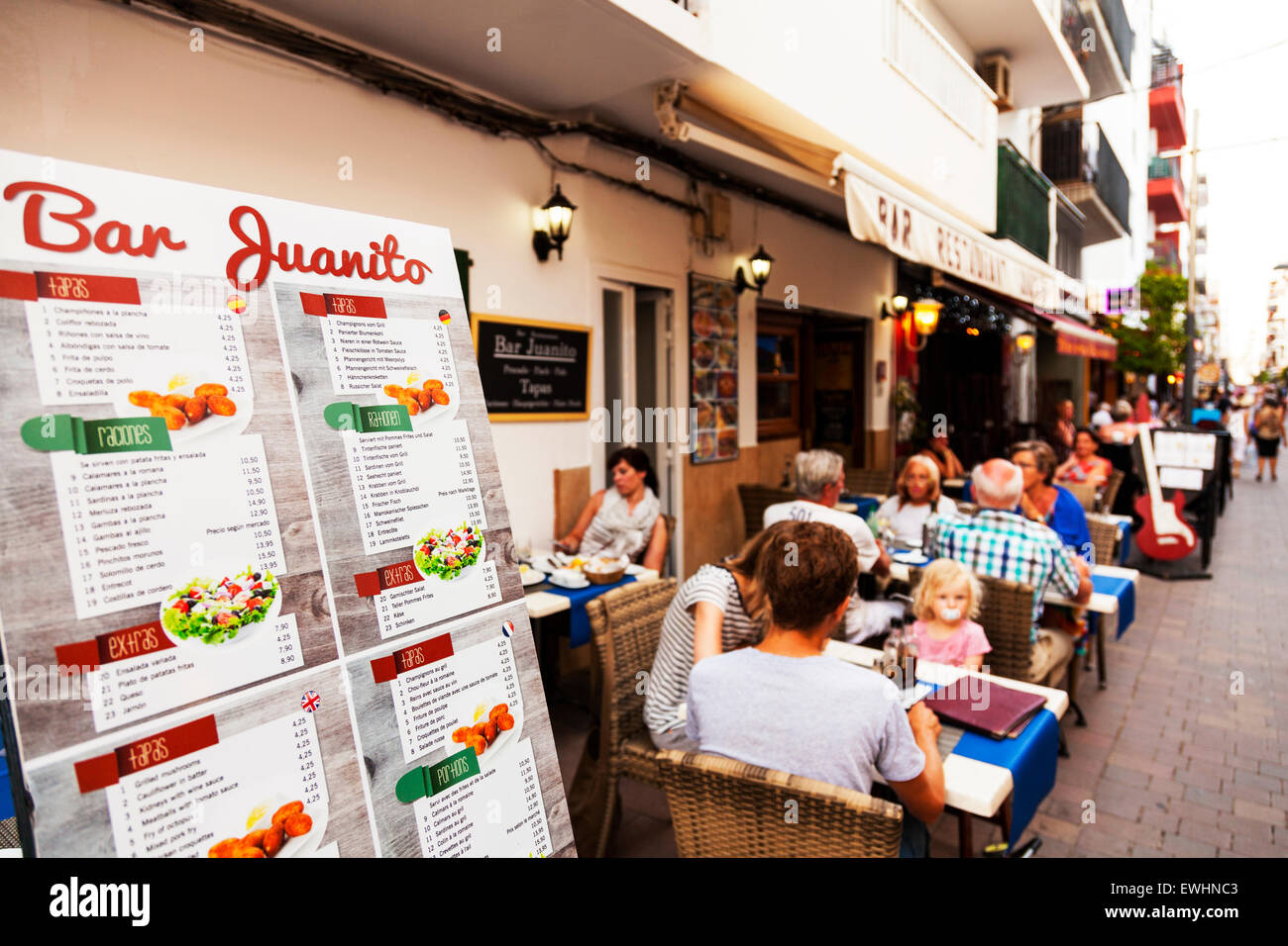Spanish restaurant menu hi-res stock photography and images - Alamy