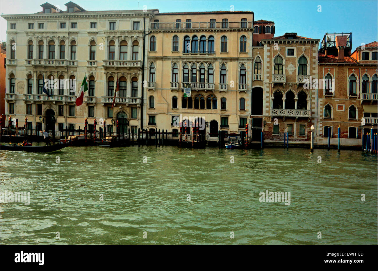 Venice- ancient buildings overlooking the Grand Canal Stock Photo - Alamy