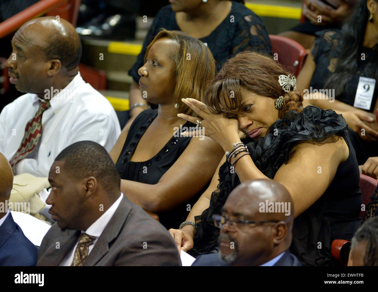 Charleston, United States. 26th June, 2015. A woman cries at the ...