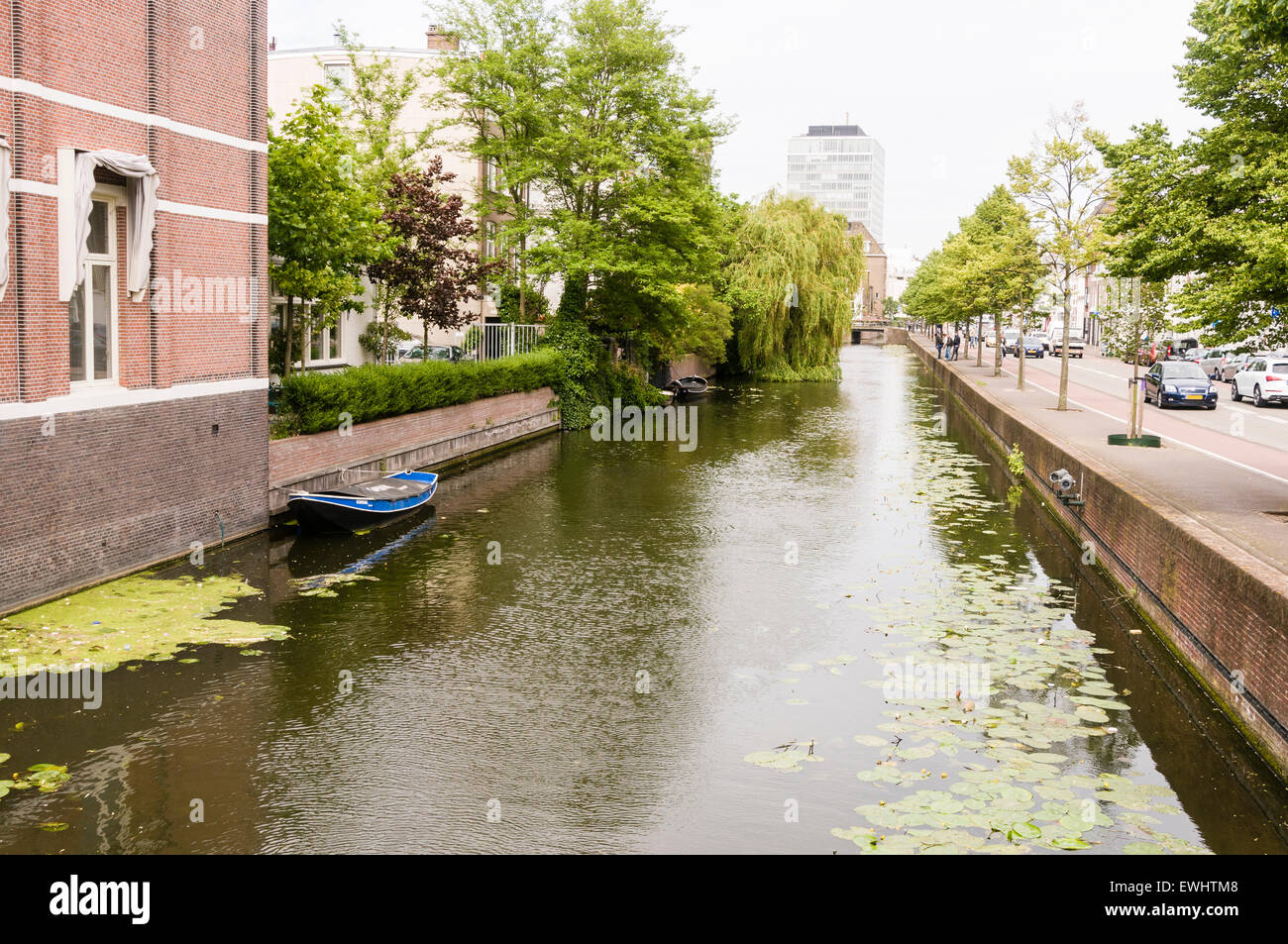 Canal in the Hague, Netherlands Stock Photo - Alamy