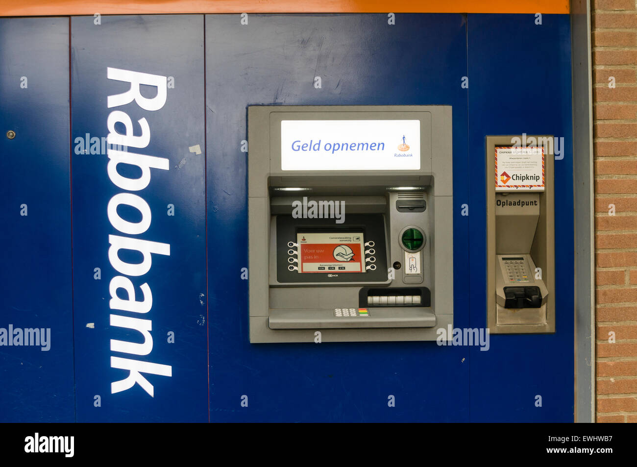 Rabobank ATM cash machine Stock Photo - Alamy