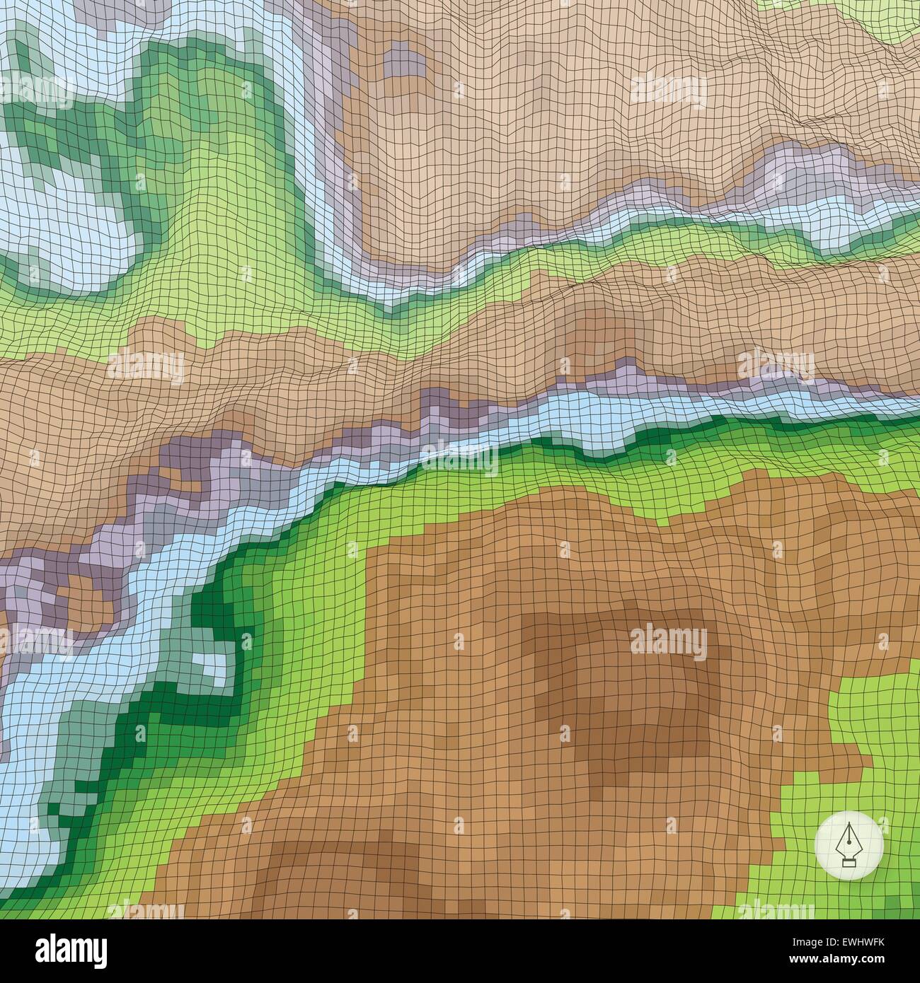 Earth landscape topography Stock Vector Images - Alamy