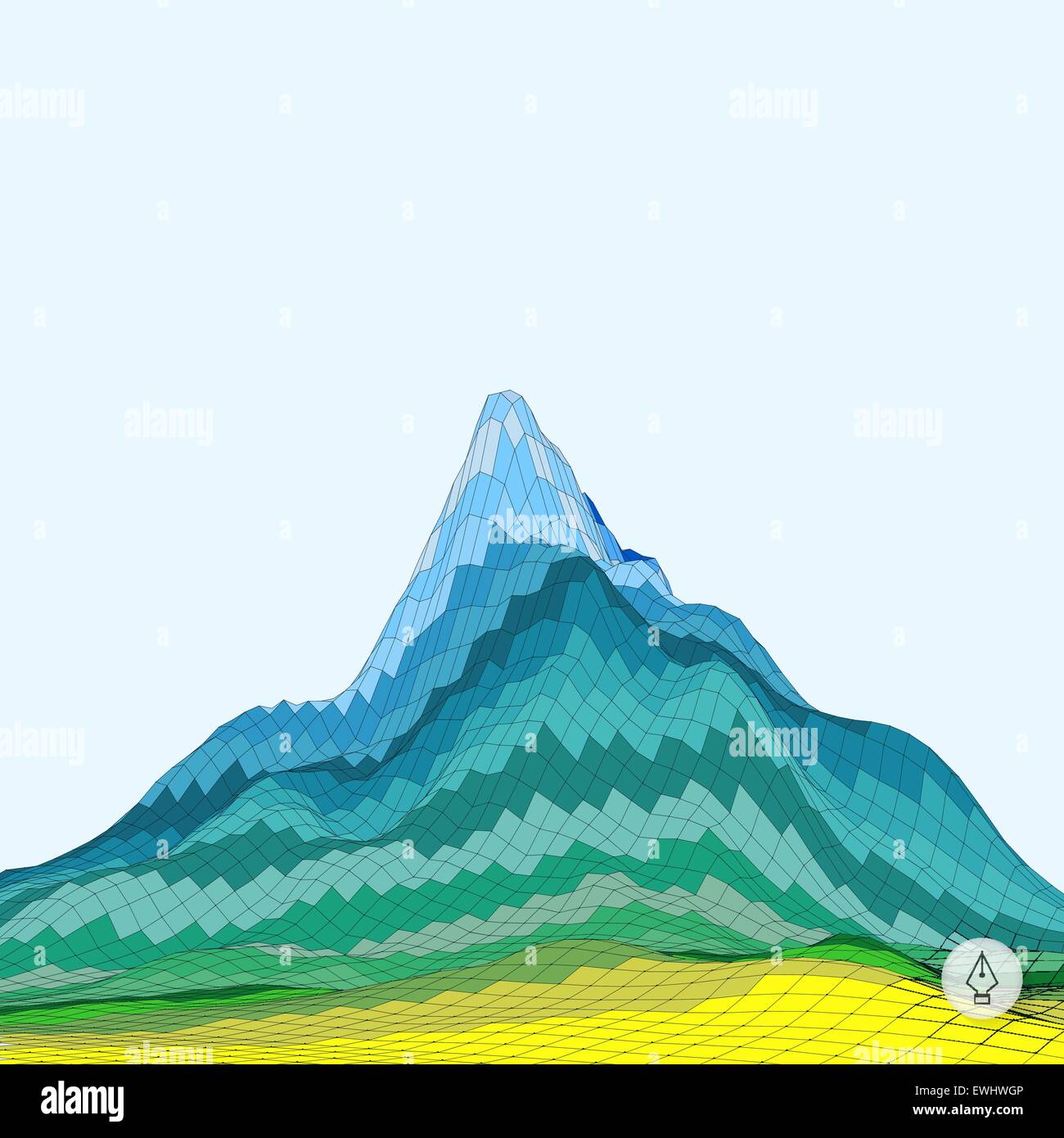 Abstract background with mountain. Mosaic Stock Vector Image & Art - Alamy