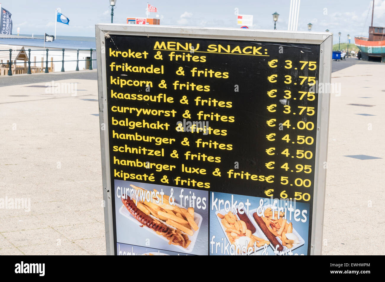 Menu prices hamburger hi-res stock photography and images - Alamy