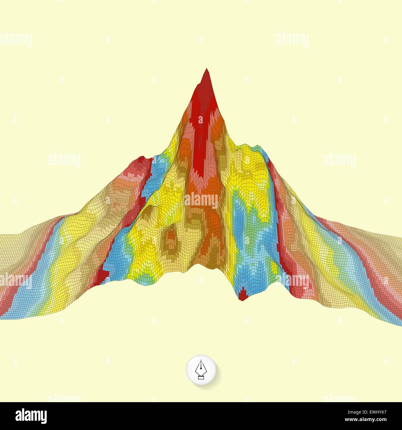Abstract background with mountain. Mosaic Stock Vector Image & Art - Alamy