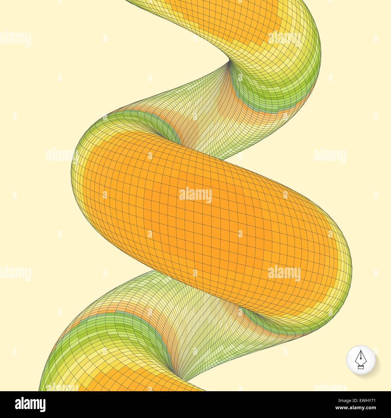 Spiral. Mosaic. 3d vector illustration Stock Vector Image & Art - Alamy