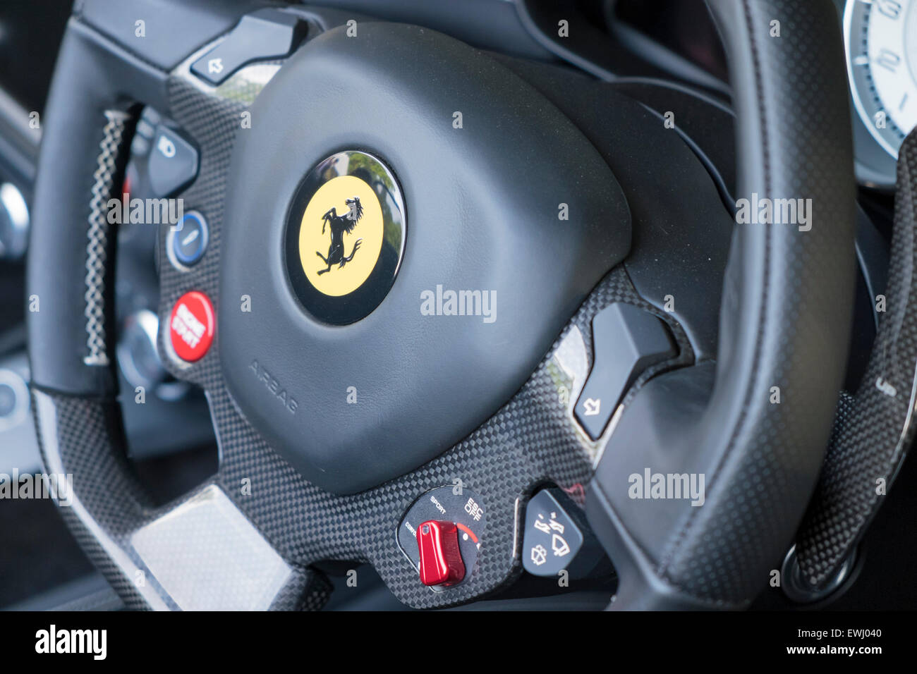 Ferrari steering wheel hi-res stock photography and images - Alamy