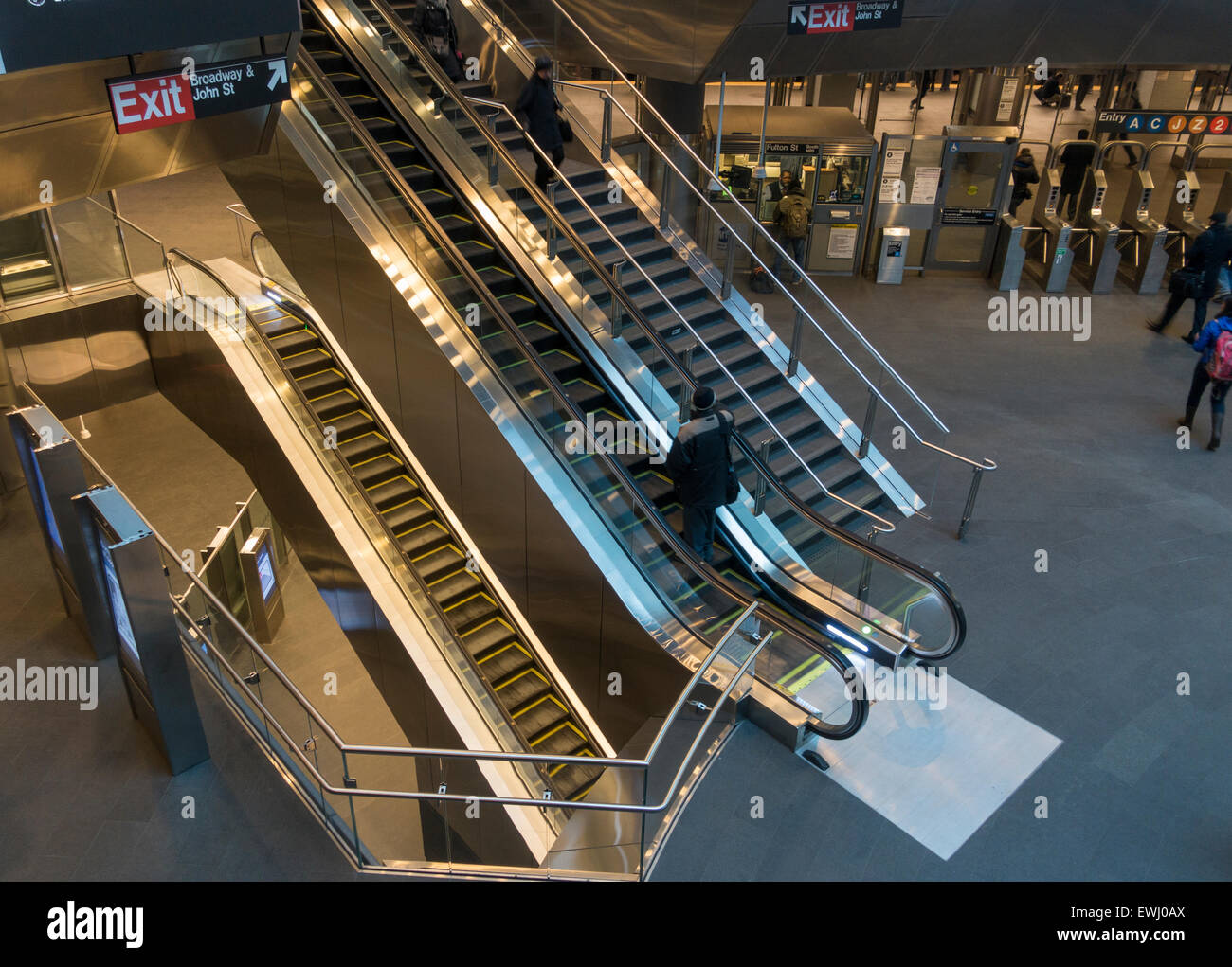 Fulton Street subway station in New York City Stock Photo - Alamy
