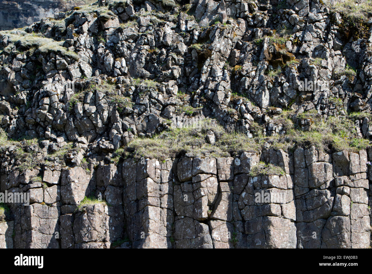Dverghamrar dwarf rocks volcanic basalt columns and cube-jointed ...