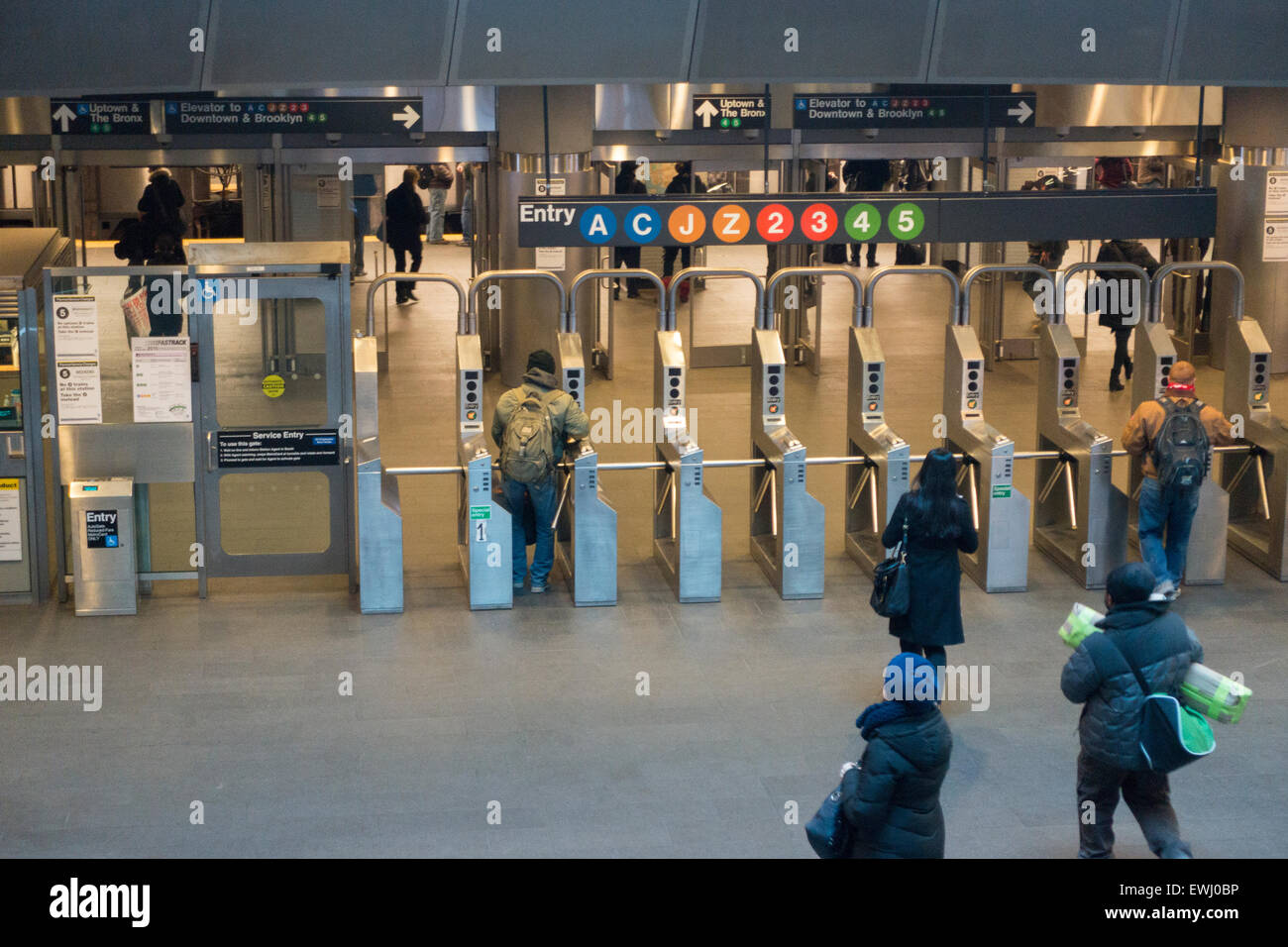 Fulton Street subway station in New York City Stock Photo - Alamy
