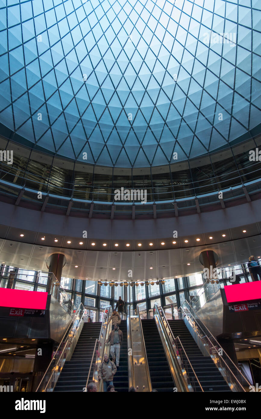 Fulton Street subway station in New York City Stock Photo - Alamy