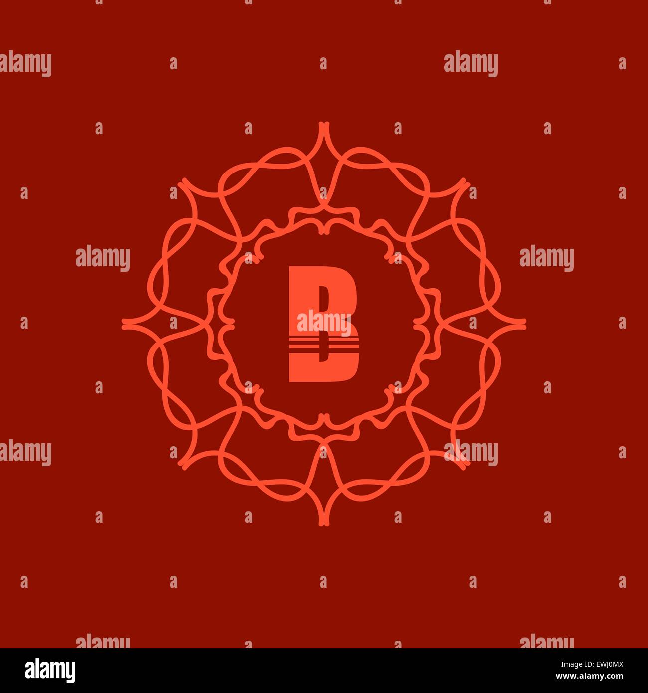 Simple Monogram B Stock Vector Image & Art - Alamy